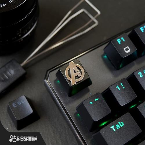 Promo Keycaps Avengers 3D Aluminium - Gaming Keycap Marvel Logam Metal ...