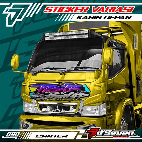 Promo Stiker Kabin Depan All Truk PASIR BALAP Berkualitas Full Laminasi ...