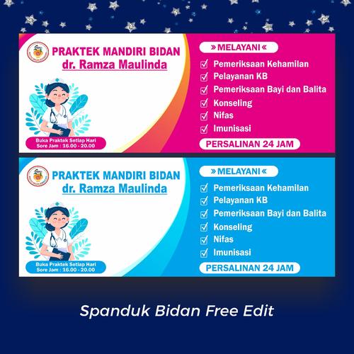 Jual Spanduk Banner Bidan Praktek - 250 x 100 - Kab. Malang - Cetak ...