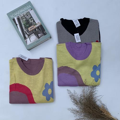 Promo MEYSA FLOWER OUTER KNIT PREMIUM - Lilac - Kota Bandung - NARTS ...