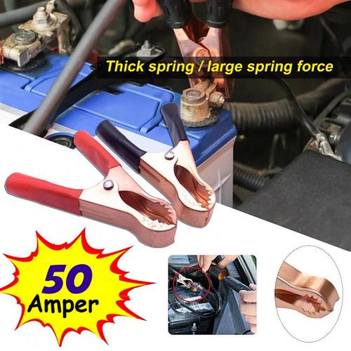 Jual Capit Buaya Set Tembaga Merah Hitam 8cm 50A Japit Jepit Alligator ...