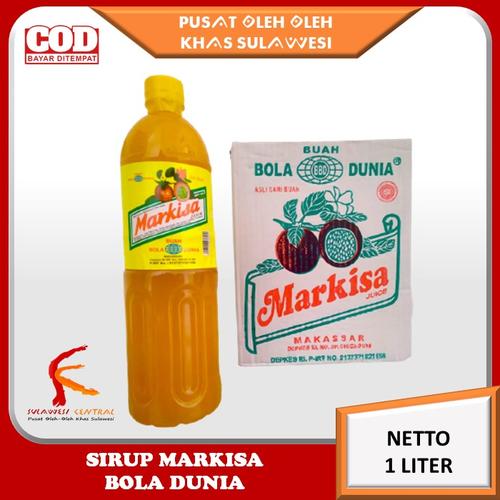 Jual Sirup Markisa Buah Bola Dunia Asli khas Sulawesi 1000 ml Botol Air ...