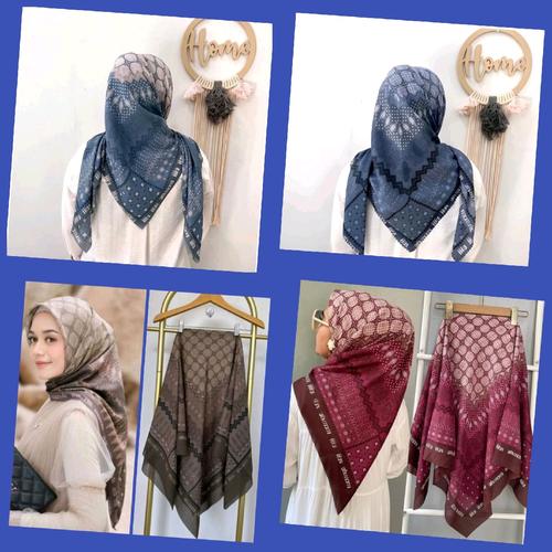 Jual HIJAB /JILBAB DENAY KW MOTIF TERBARU HIJAB / JILBAB SEGI EMPAT ...