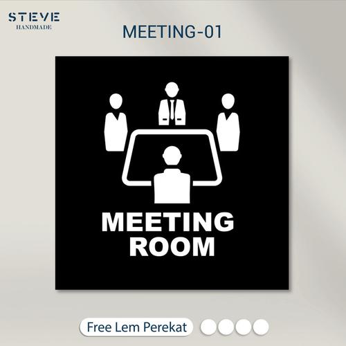 Jual Sign Board Meeting Room | Papan Tanda Meeting Room Label Akrilik ...