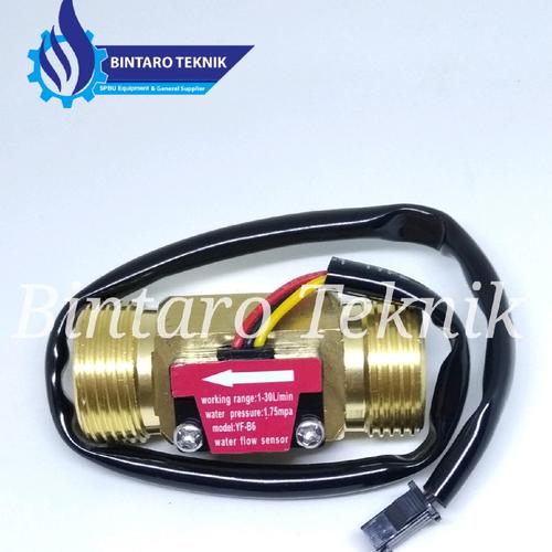Jual Flow Sensor Flo Sensor Kuningan 3/4" 3 per 4 Inch Water Flow ...