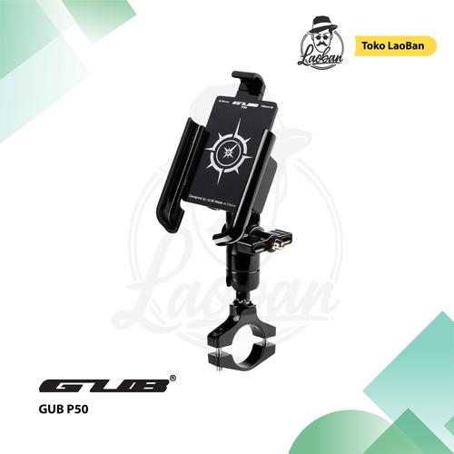 Promo Phone Holder GUB P50 Original - Holder HP Motor Holder HP Sepeda Aluminium Smartphone ...