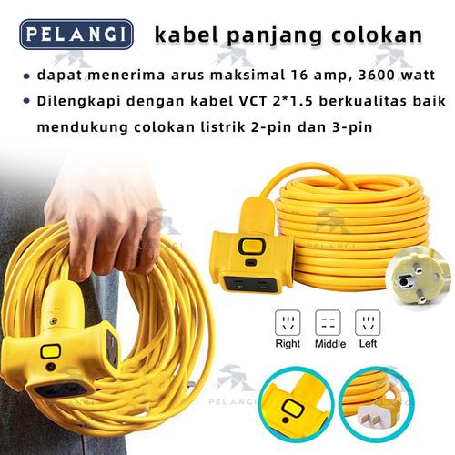 Promo 30m mtr Kabel Ekstensi 1.5 mm Cable Extension Sambungan Kabel ...