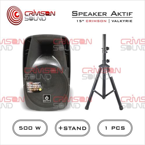 Jual SPEAKER AKTIF 15 Inch BLUETOOTH CRIMSON Tipe VALKYRIE - BONUS ...