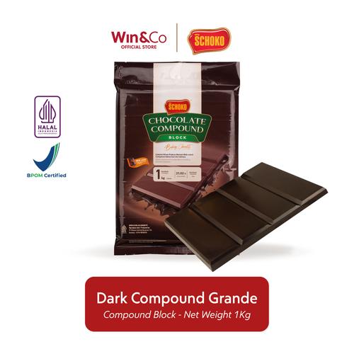 Promo SCHOKO Dark Compound Chocolate Block - 1 Kg / Coklat Batangan ...
