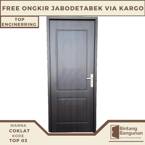 Jual Pintu Kamar | Pintu Engineering Door KODAI TP 03 - 90x215 - Coklat ...