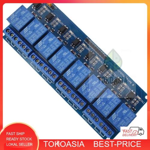 Jual 12V 8-Channel Relay Module,8-Channel 12V Relay Shield Module - 5V ...