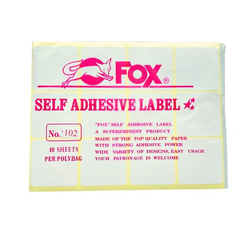 Jual Kertas Label Stiker Fox No. 102 uk. 50 x 50 mm (Persegi) - Label ...