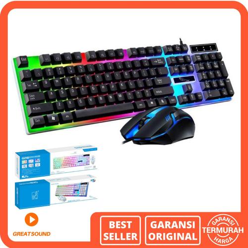 Promo Keyboard G21B Set Keyboard Plus Mouse Keyboard Mouse Gaming RGB ...