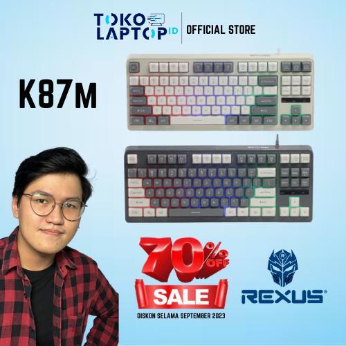 Jual 【SPECIAL Safel】Rexus K87M / K87-M TKL Wired Membrane Gaming Keyboard Two Tone Color Lampu ...