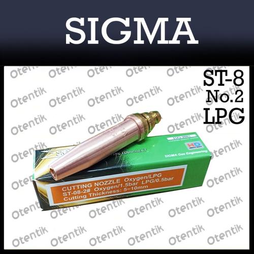 Jual SIGMA ST8 LPG CUTTING TIP NOZZLE 2 PROPANE ST 8 - MATA LAS POTONG ...