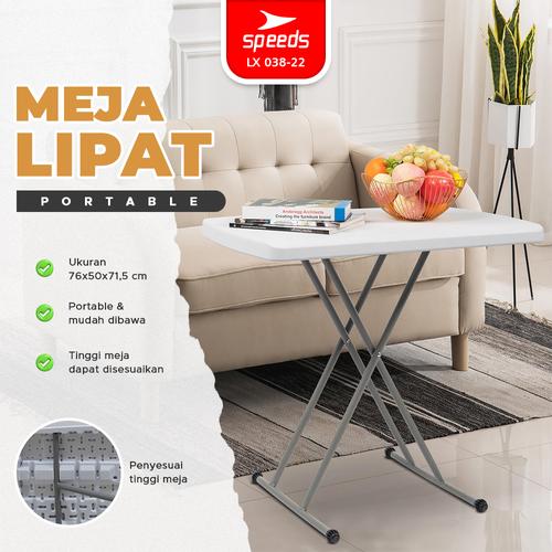 Promo SPEEDS Meja Lipat Plastik Personal Folding Table Portable ...