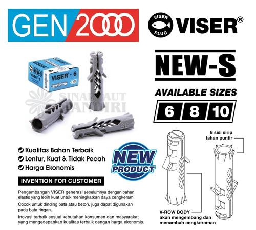 Jual Fiser Viser Fisher Piser Tembok S10 Nylon Toogle S-10 Sekrup Dinding - Jakarta Barat ...
