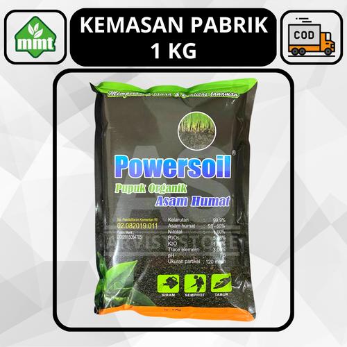 Jual POWERSOIL Pupuk Organik Asam Humat 1 Kg Kemasan Pabrik Pembenah Penyubur Tanah Humic Acid ...
