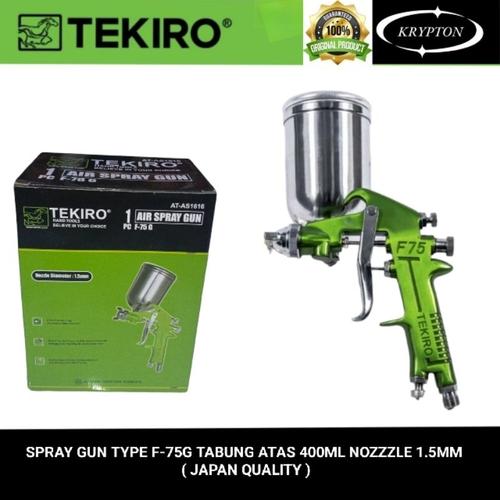Jual tekiro spray gun semprotan cat type F-75G tabung atas 400ml nozzle ...