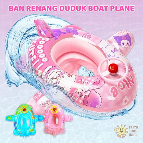 Jual TAIYO Ban Renang Duduk Boat Plane Karakter Anak Perahu Pesawat ...