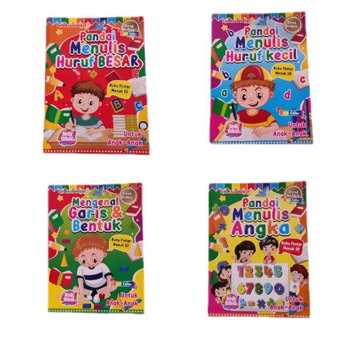 Promo Buku Pandai Menulis Angka Huruf Kecil Besar dan Mengenal Garis ...