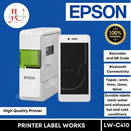 Jual Epson Printer Label LW-C410 / LabelWorks Lw C410 Portable Barcode ...