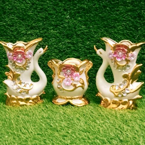 Jual 3 pcs vas angsa keramik / keramik hias import / pajangan lemari ...