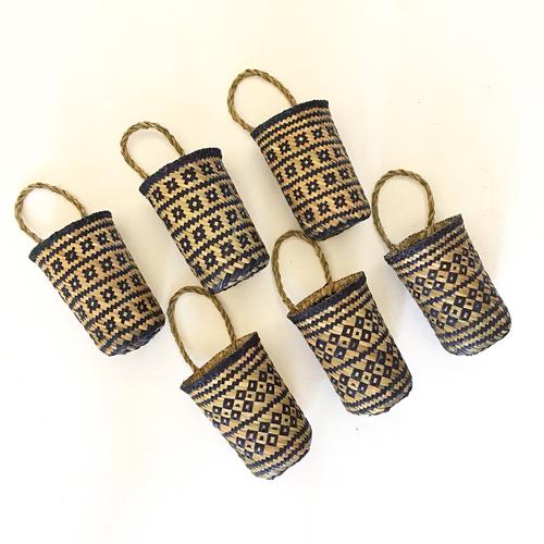 Jual Cover Pot Purun Gantung Motif Kembang [F008] - Hanging Pot, Pot ...