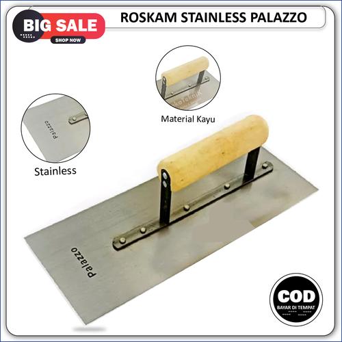 Jual Roskam Raskam Acian Alat Plaster Tembok Dinding Semen Plat Baja ...