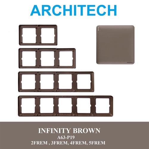 Jual Architech Infinity A63-P19 Brown FRAME / BINGKAI Stop Kontak ...