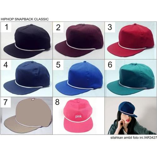 Jual topi hiphop klasik snapback classic sb polos custom japan drill 05 ...