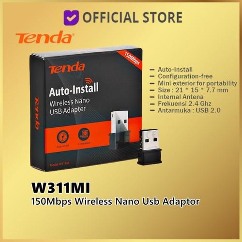 Jual Tenda W311MI Wireless Nano USB Adapter N 150Mbps W311 MI - Jakarta ...