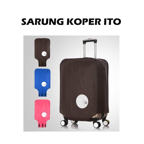 Jual Luggage Cover Ito Polos 22 inch 24 inch Tebal Sarung Koper ...