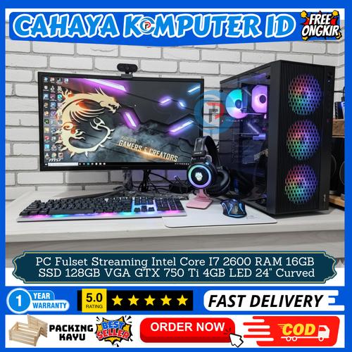 Jual PAKET PC Live Streaming Intel Core i7 RAM 16GB Vga 4GB LED Samsung ...