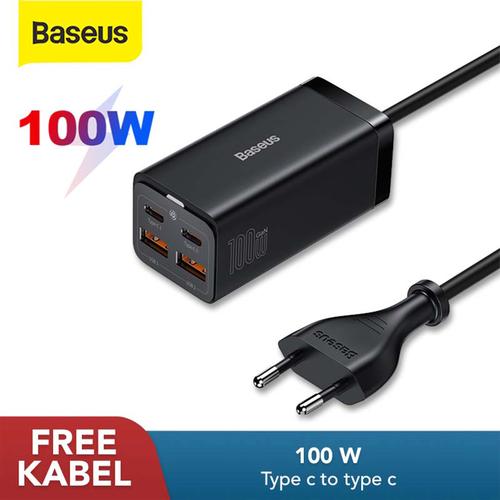 Promo Baseus Gan3 Pro Kepala Charger HP 100W Fast Charging 4in1 Adaptor ...