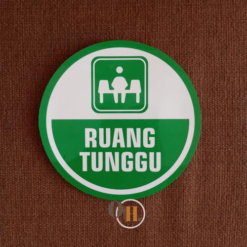 Jual Stiker ruang tunggu - Stiker nama ruang - Stiker vinyl - Laminasi ...
