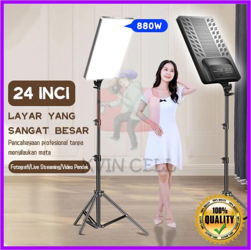 Jual KV P24 Lampu Fotografi 24" 24 inci LED Video Light Lampu Studio ...