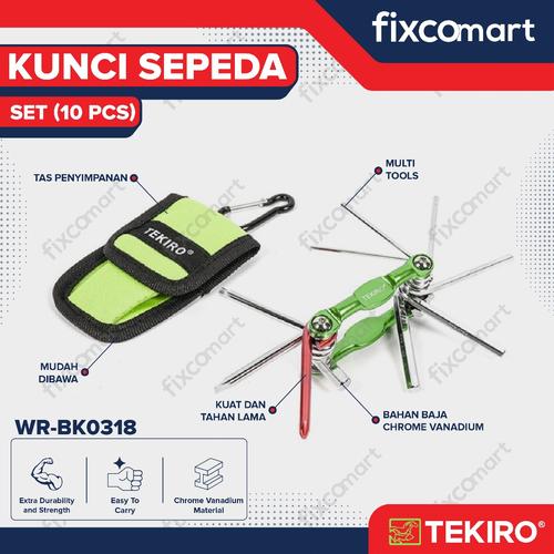 Promo Tekiro Kunci Sepeda Lipat 10 Pcs / Tekiro Bike Tool Kit Set ...