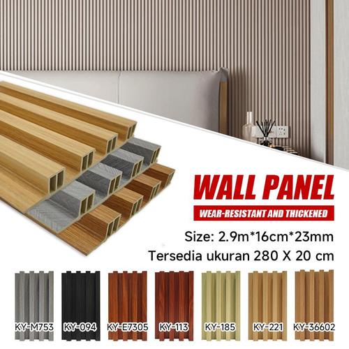 Jual 2.9m Panel Dinding Plastik Kayu Tebal Panel Latar Belakang Kayu ...