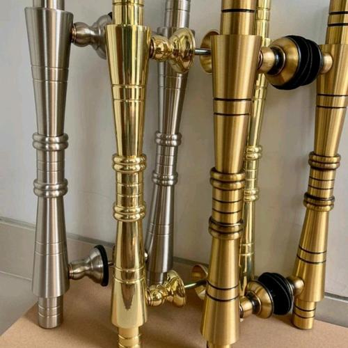 Jual Handle Pintu Gagang Pintu Rumah Tarikan Pintu Kuningan Motif Bambu ...