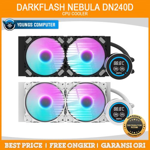 Promo CPU COOLER DARKFLASH NEBULA DN240D 240mm LCD 2.1" True Color AIO ...
