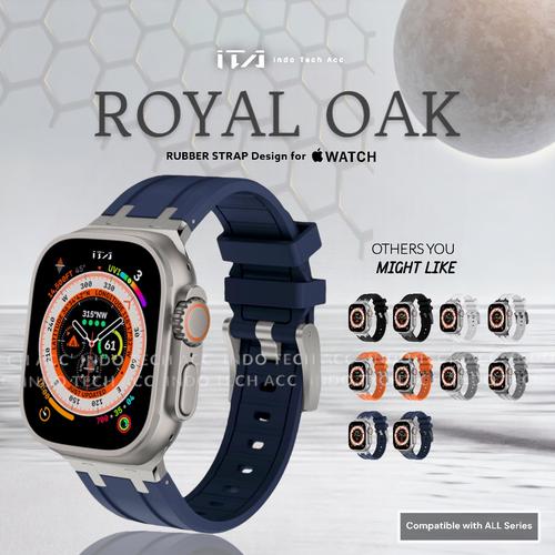 Promo Strap Rubber AP Royal Oak for Apple Watch Series ULTRA1/ULTRA2/10 ...