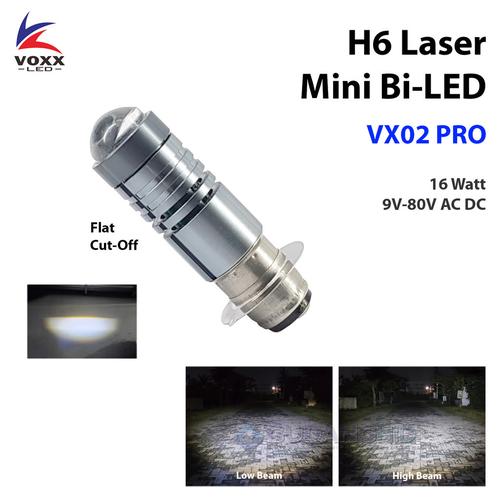 Promo Lampu LED Motor H6 Laser HiLo Cut-Off Mini Bi-LED AC DC Kaki M5 ...