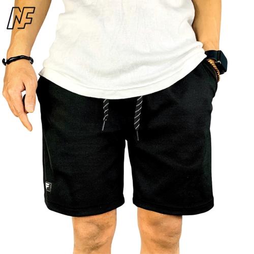 Promo Short Pants Celana Pendek Hitam Pria Wanita Santai Tebal Nyaman ...