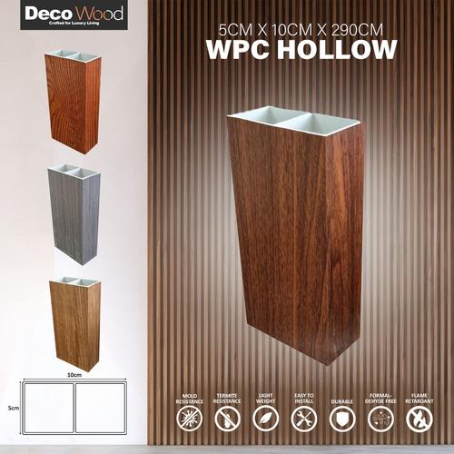 Jual WPC Hollow 5x10cm Wood Panel Composite Partisi Indoor Kotak ...