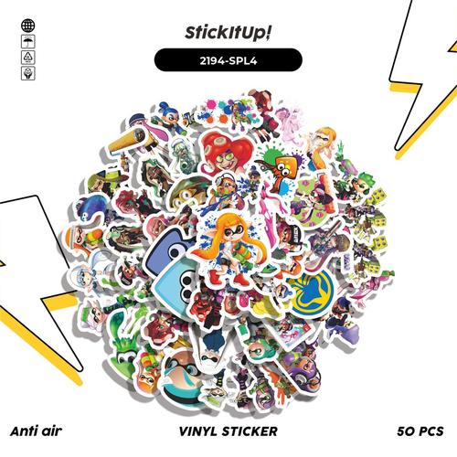 Jual 50 Pcs Stiker GAME SERIES SPLATOON CHAR MIX 04 Lucu Anti Air Untuk ...