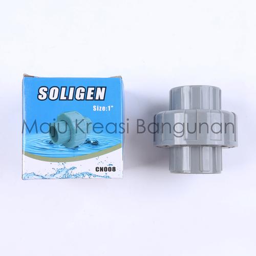 Jual Watermur PVC Soligen 1" Water Mur Pompa Union Fitting 1 Inch Inci ...