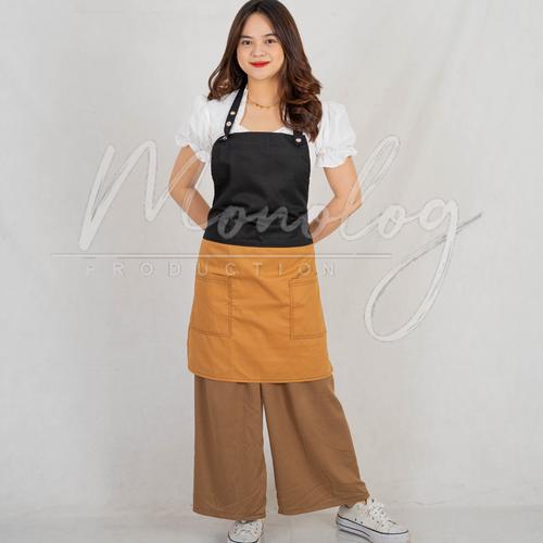 Jual Apron Celemek Masak Dapur Apron Barista Multifungsi Waiter Pria ...