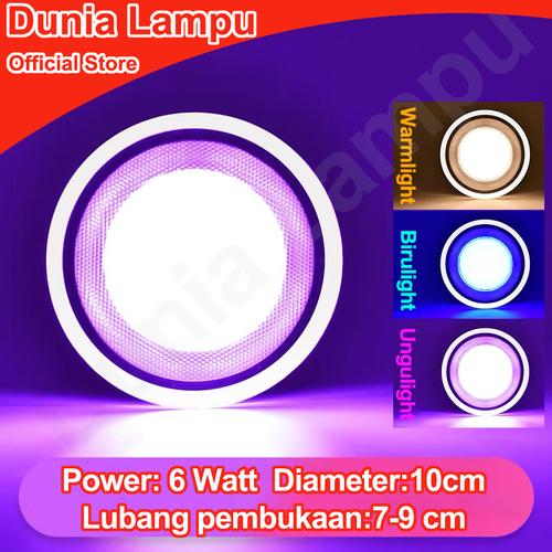 Promo Dunia Lampu LAMPU DOWNLIGHT LED 3 WARNA 6WATT / PANEL LED ...