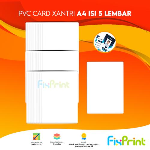 Jual PVC ID Card White 8.6 x 5.4 cm Polos Cetak Name Tag Kartu Tanpa ...